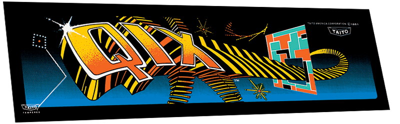 Qix marquee – Szabo's Arcades
