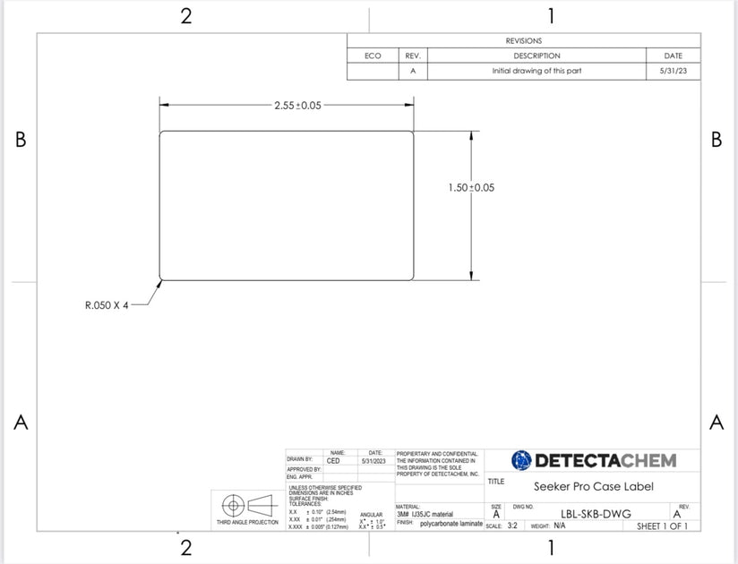 Detectachem- DET-10090 Label, Field Test Kit – Drug – Szabo's Arcades