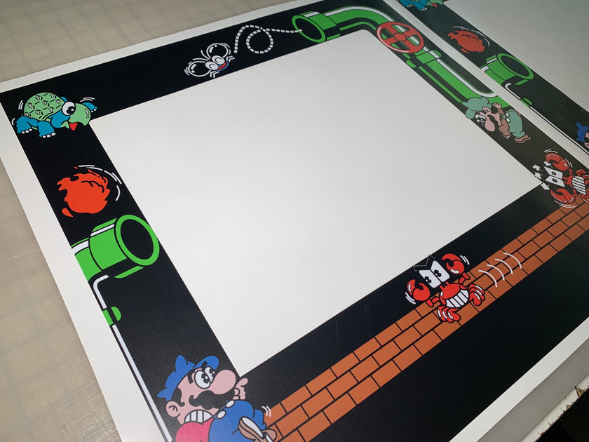 Arcade 1up Mario Brothers bezel – Szabo's Arcades