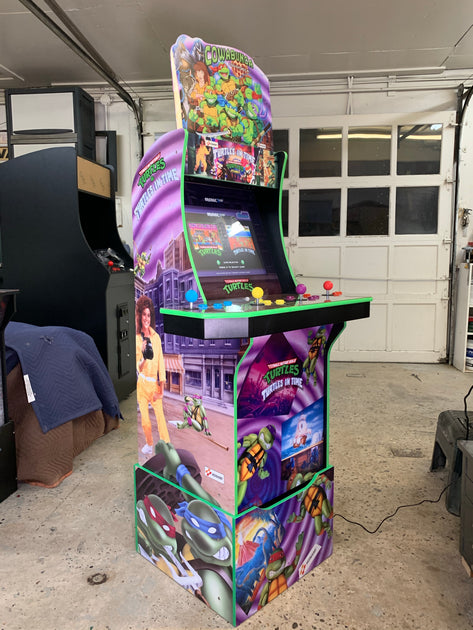 Arcade1up custom TMNT and Turtles in time combo art – Szabo's Arcades