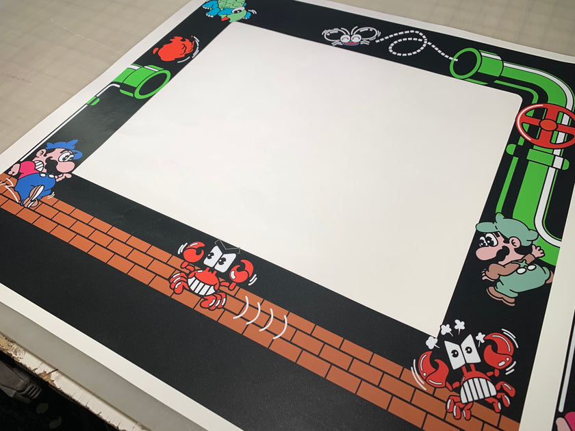 Arcade 1up Mario Brothers bezel – Szabo's Arcades