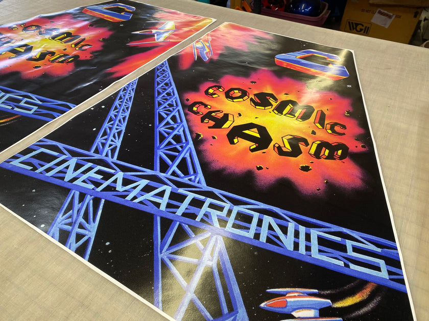 Cosmic Chasm side art – Szabo's Arcades