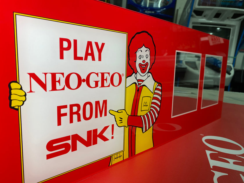 Neo Geo 2 slot Ronald McDonald marquee – Szabo's Arcades