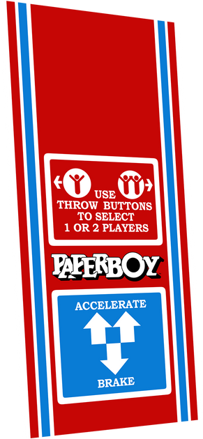 Paper Boy Control decal – Szabo's Arcades